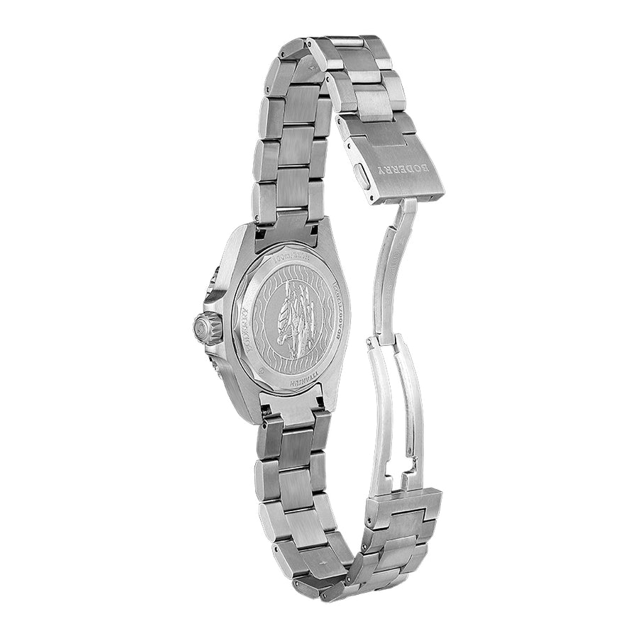 SEATURTLE.OCEAN(TITANIUM) - Automatic Titanium Diver Watch | Black/Ti-