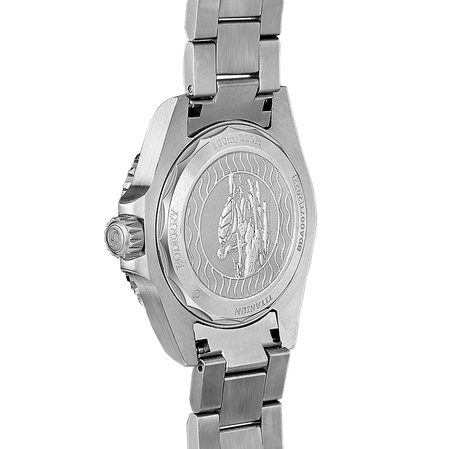 SEATURTLE.OCEAN(TITANIUM) - Automatic Titanium Diver Watch | Black/Ti-