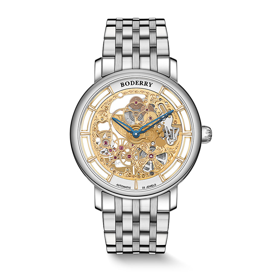 Boderry ELITE II - Micro-rotor Automatic Mechanical Watch | Gold