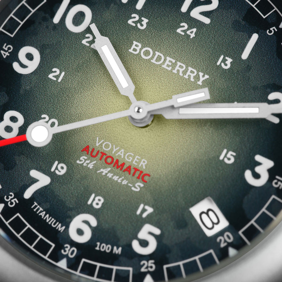 Boderry VOYAGER - 100M Waterproof Titanium Automatic Field watch