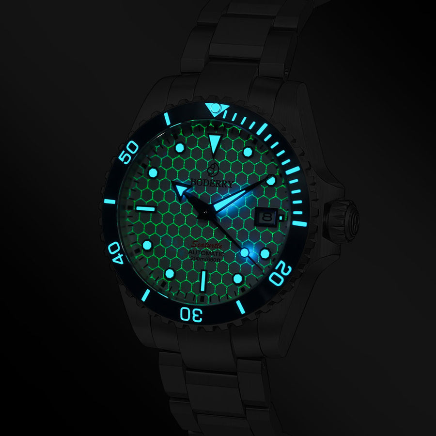 SEATURTLE.OCEAN(TITANIUM) - Automatic Titanium Diver Watch | Arctic/Ti