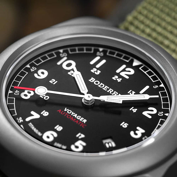 Boderry VOYAGER - 100M Waterproof Titanium Automatic Field watch