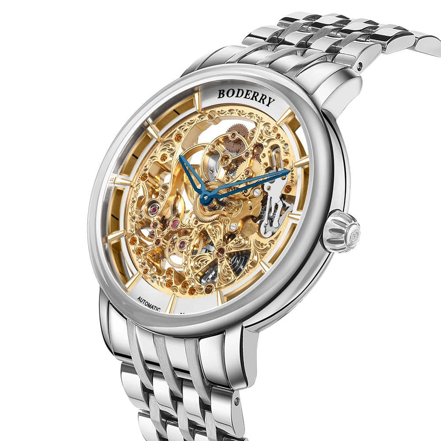 Boderry ELITE II - Micro-rotor Automatic Mechanical Watch | Gold