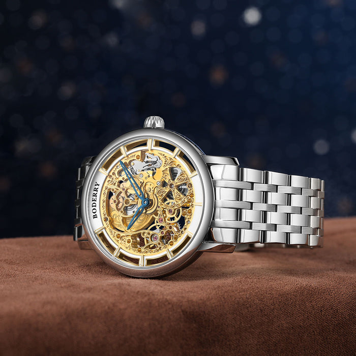 Boderry ELITE II - Micro-rotor Automatic Mechanical Watch | Gold