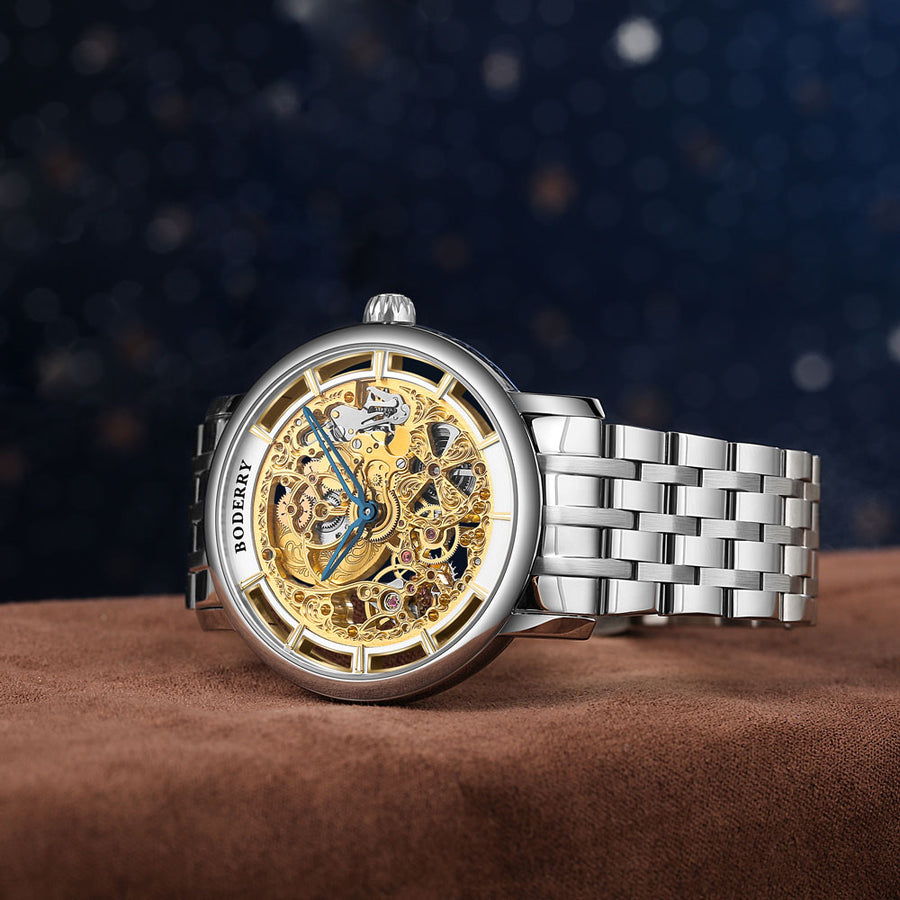 Boderry ELITE II - Micro-rotor Automatic Mechanical Watch | Gold
