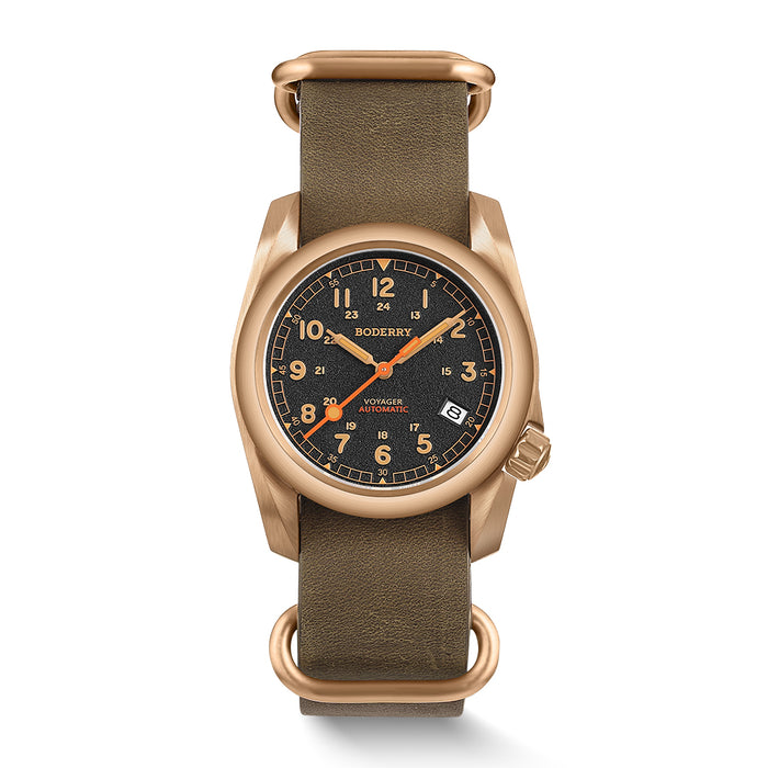 Boderry VOYAGER - 100M Waterproof Bronze Automatic Field watch