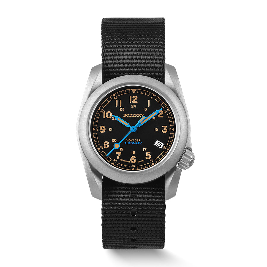 Boderry VOYAGER - 100M Waterproof Titanium Automatic Field watch