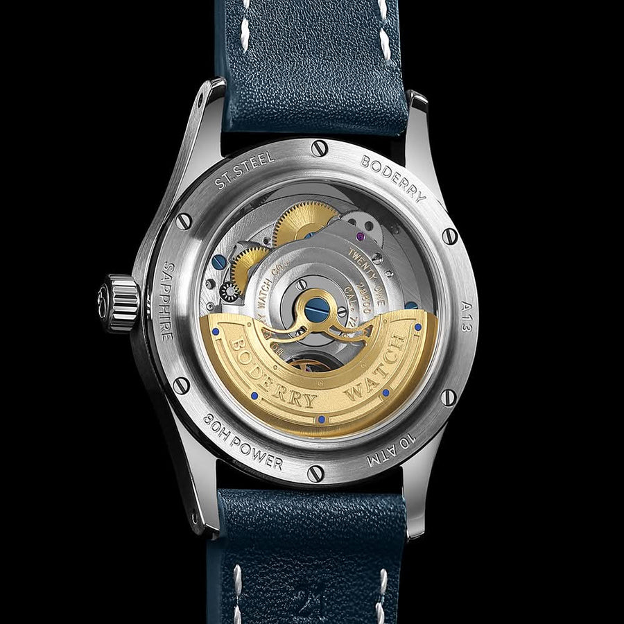 HOU - 80-Hour Power Reserve Vintage Automatic Watch | Blue