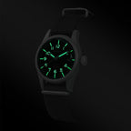 LANDMASTER - 100M Waterproof Titanium Automatic Field Watch | Black