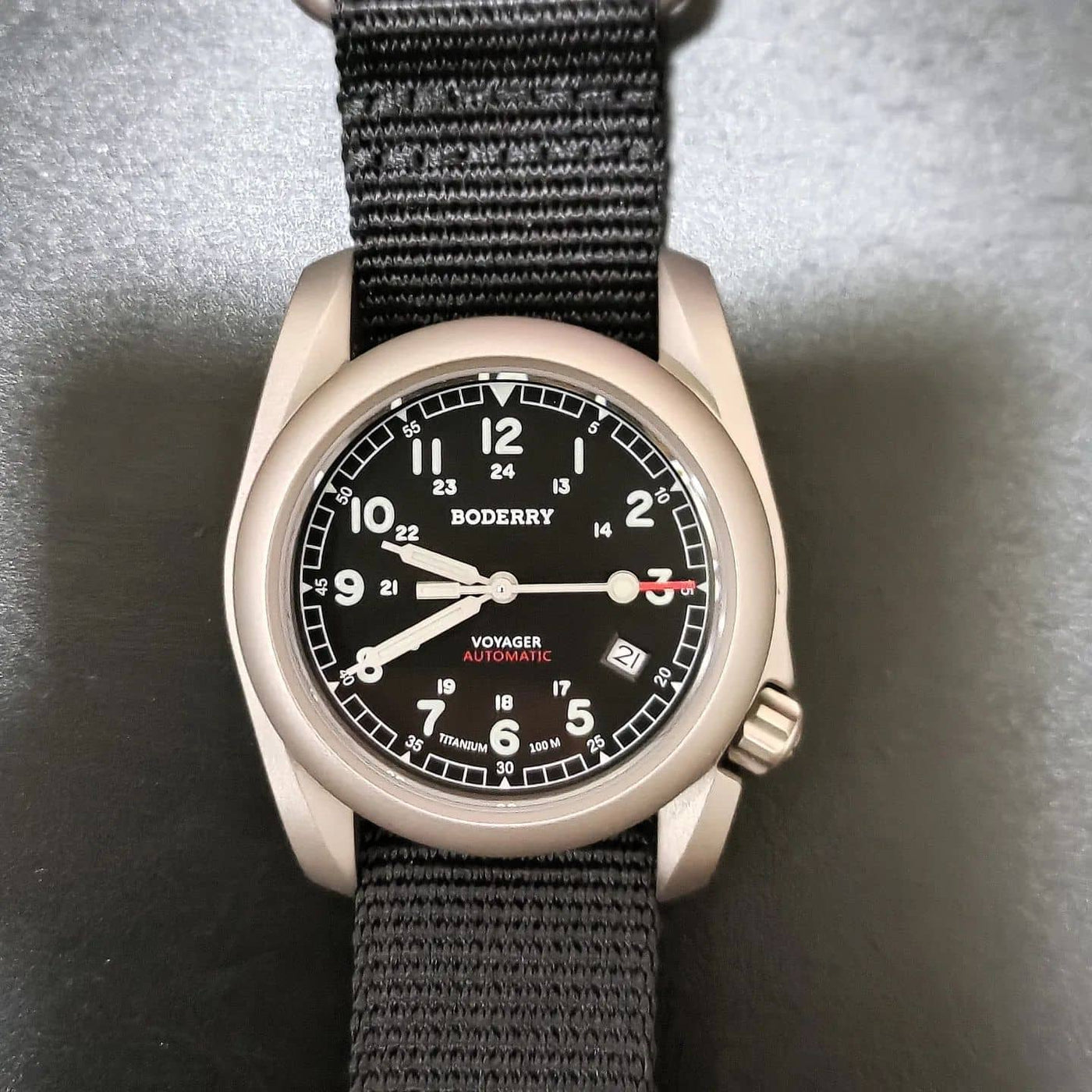 Boderry VOYAGER - 100M Waterproof Titanium Automatic Field watch