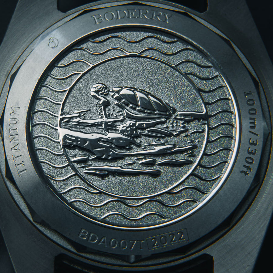 SEATURTLE.OCEAN(TITANIUM) - Automatic Titanium Diver Watch | Turtle Gr