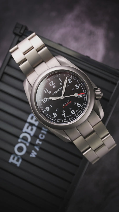 Boderry VOYAGER - 100M Waterproof Titanium Automatic Field watch