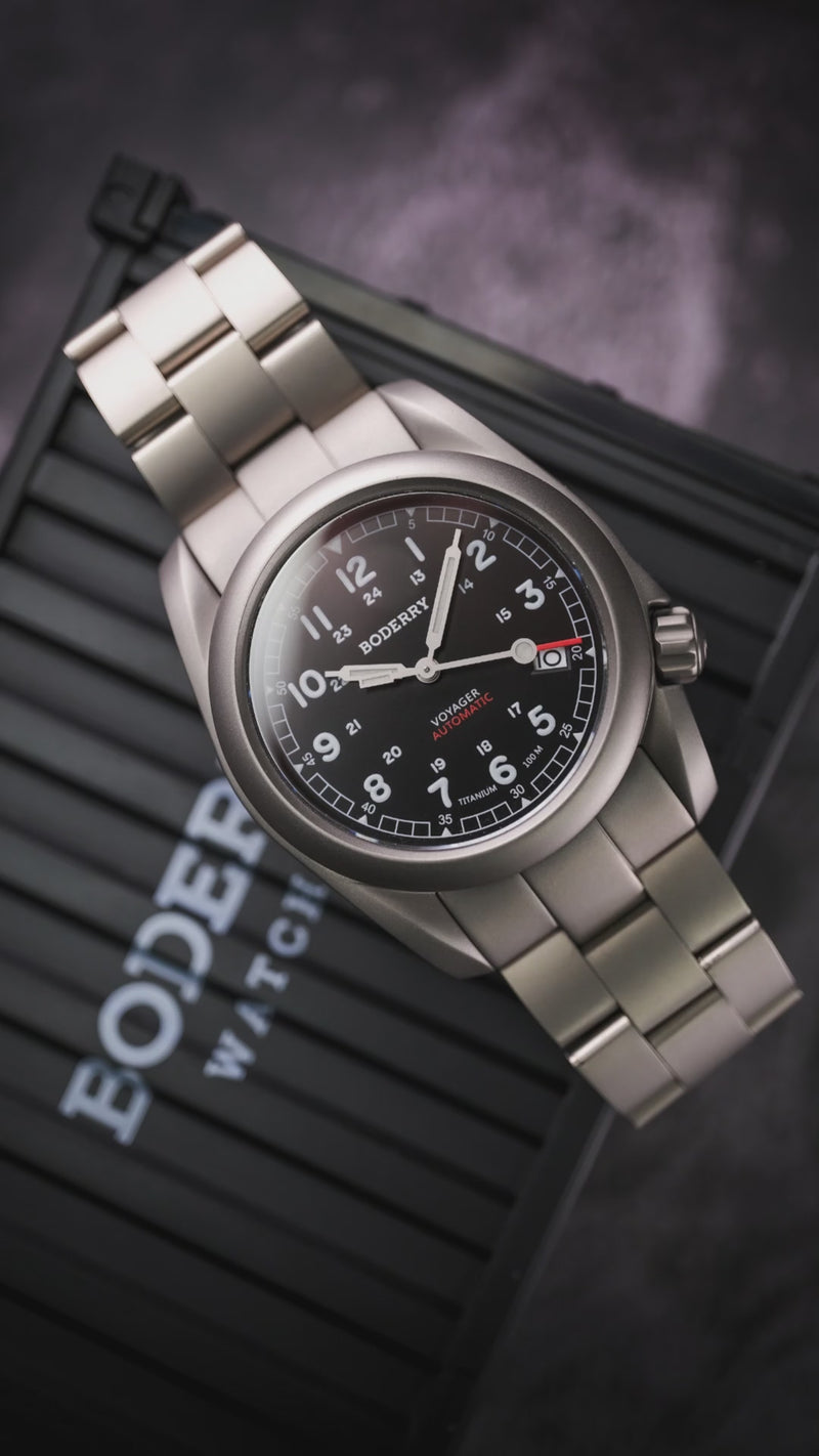 Boderry VOYAGER - 100M Waterproof Titanium Automatic Field watch