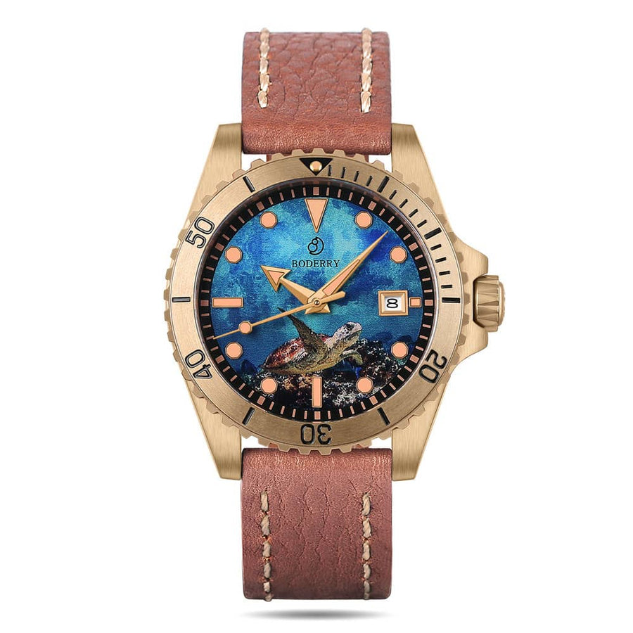Men's Automatic Diving Bronze Watch | SeaTurtle Special Edition
