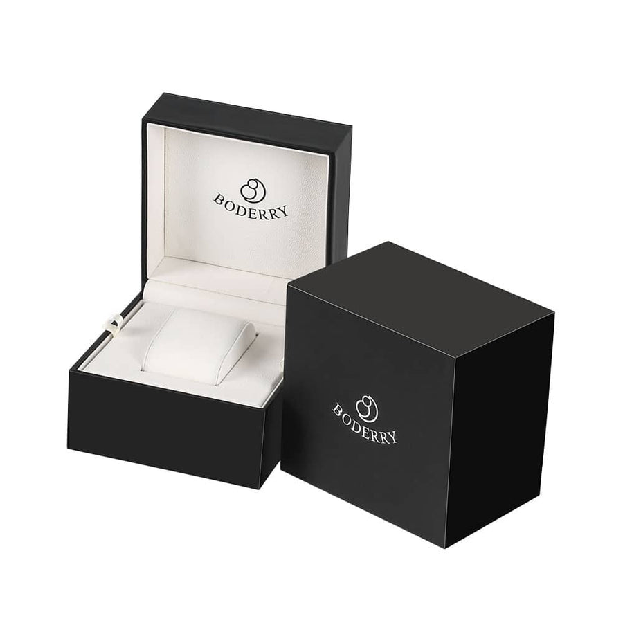 Mens Original Skeleton Watch | Black Dial with Stainless Steel Strap