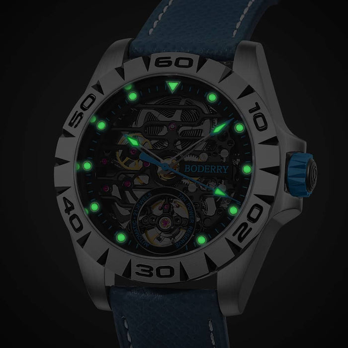 BODERRY URBAN SKELETON(TITANIUM) Ver 2.0-Silver Hands - 3-Hand Hi-beat ...