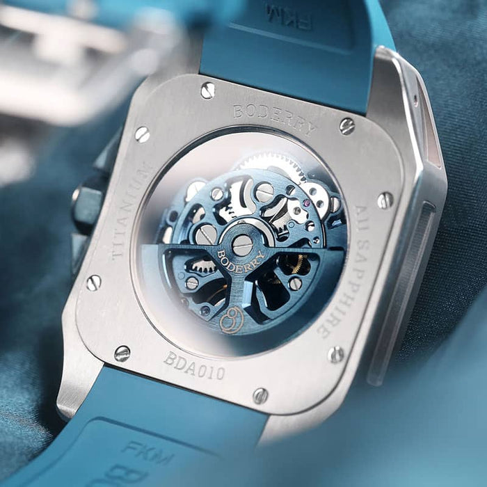 Boderry STORM - Square Automatic Titanium Watch