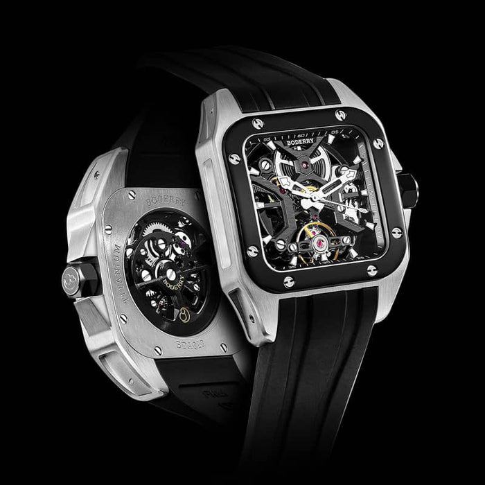 Boderry STORM - Square Automatic Titanium Watch