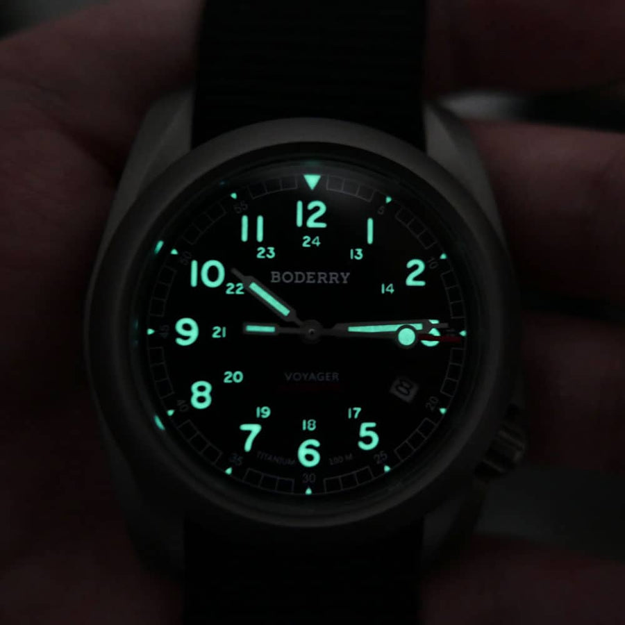 Boderry VOYAGER - 100M Waterproof Titanium Automatic Field watch