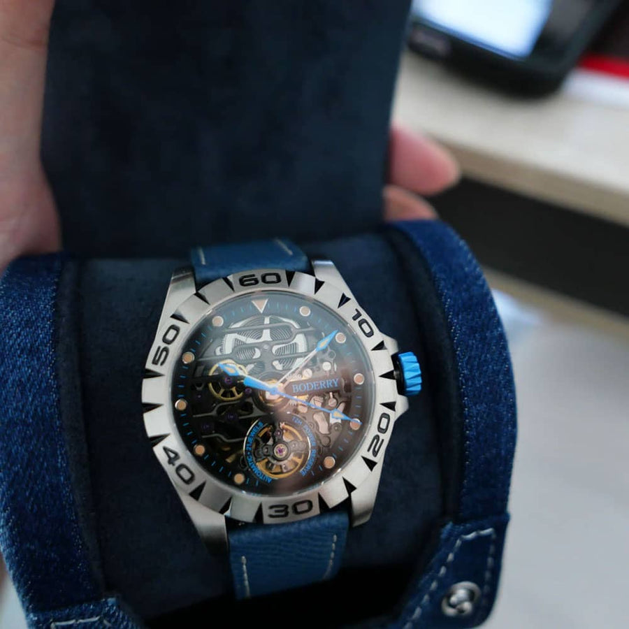 BODERRY URBAN SKELETON(TITANIUM) Ver 2.0-Silver Hands - 3-Hand Hi-beat ...