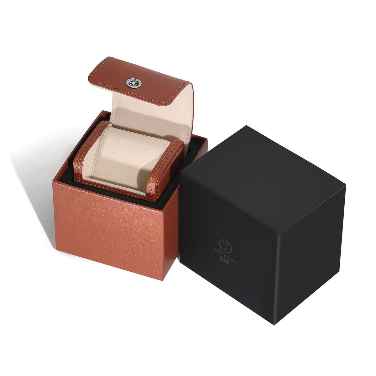 Mens Micro-rotor Automatic Watch | White & Gold with Leather Straps